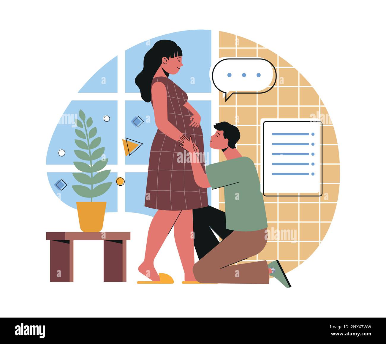 Pregnancy and maternity concept Stock Vector Image & Art - Alamy