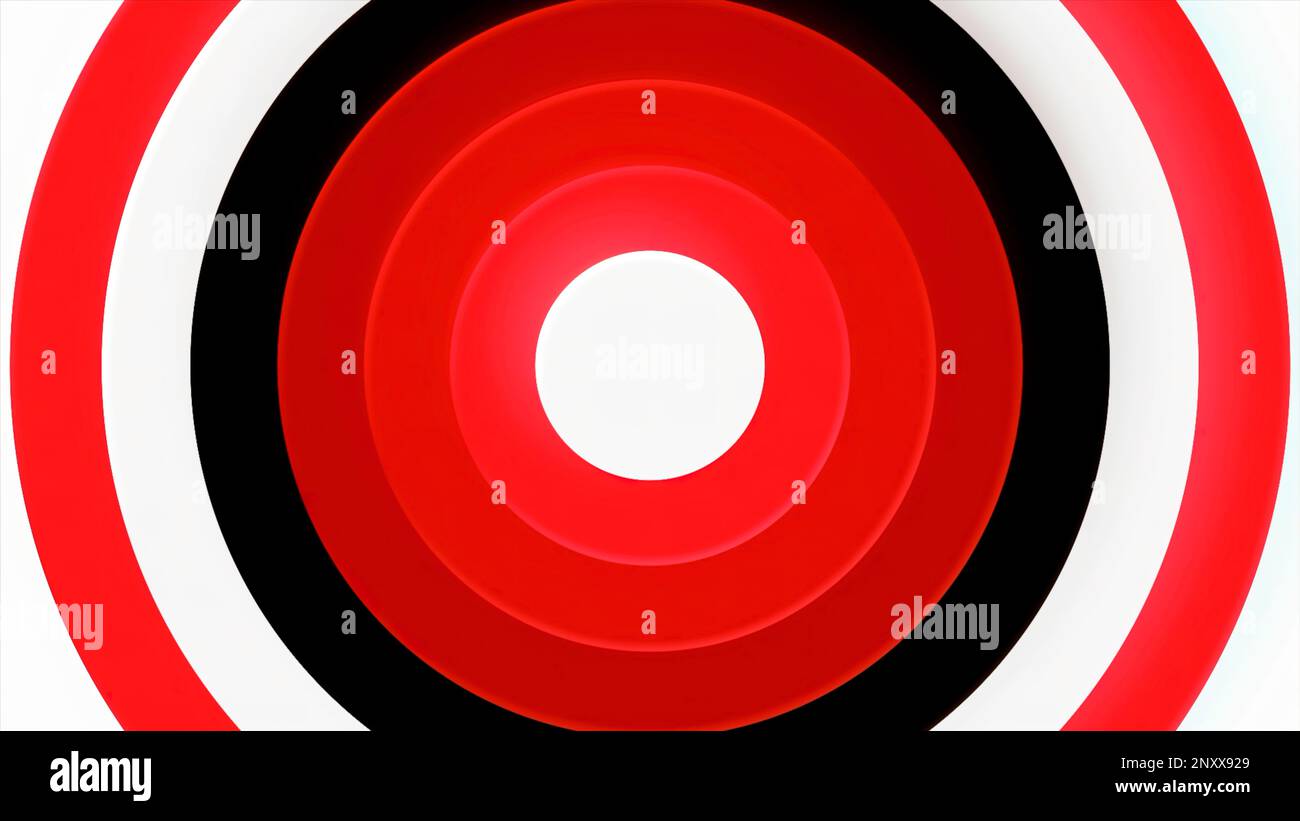 Abstract red animated circle rings hi-res stock photography and images ...