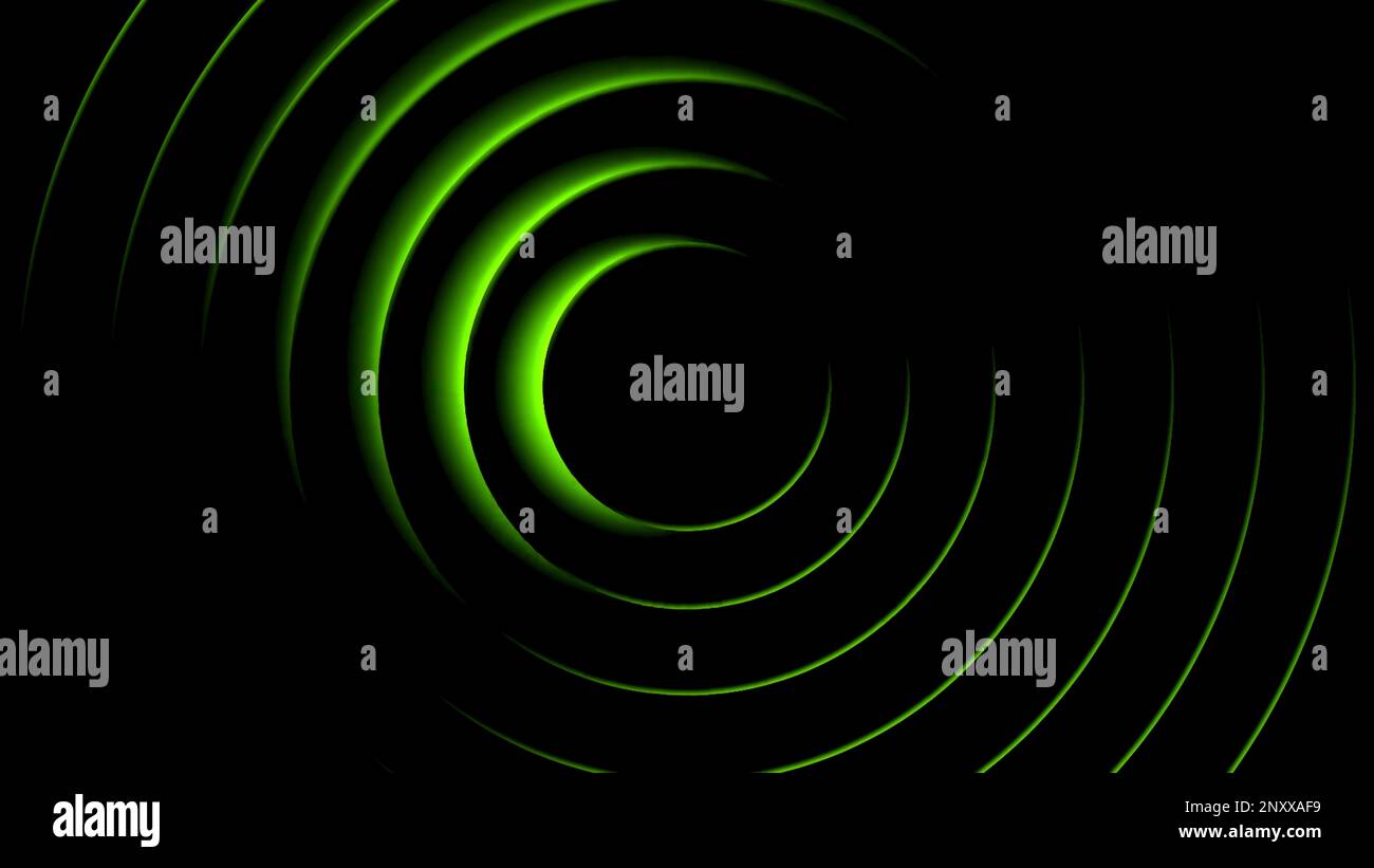 Green shrinking circles. Motion.Dark circles in the animation that ...