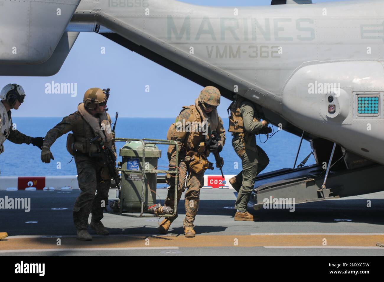 NATUNA SEA (Jan. 16, 2023) - U.S. Marines with Marine Medium Tiltrotor ...