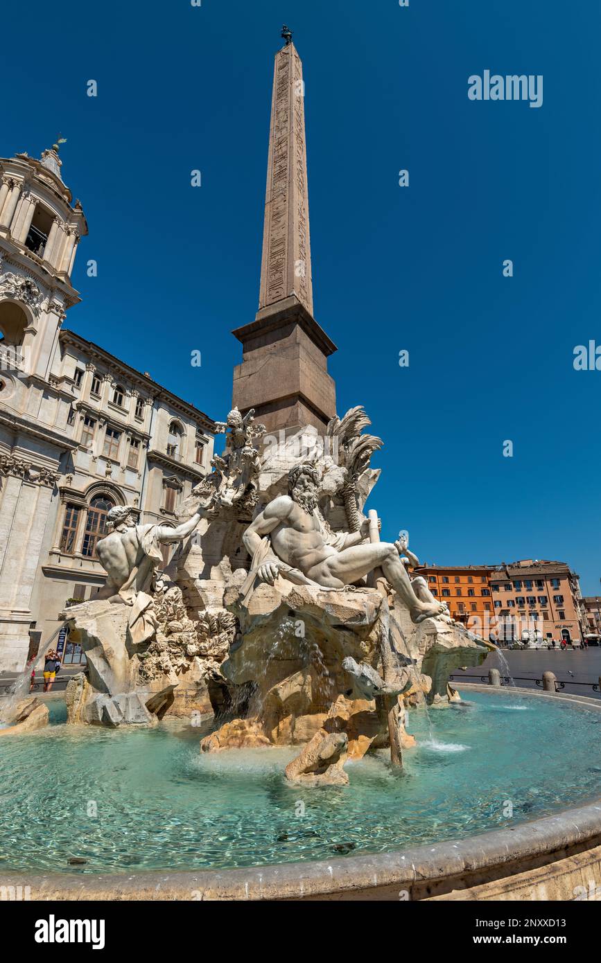 Navona statue bernini hi-res stock photography and images - Alamy