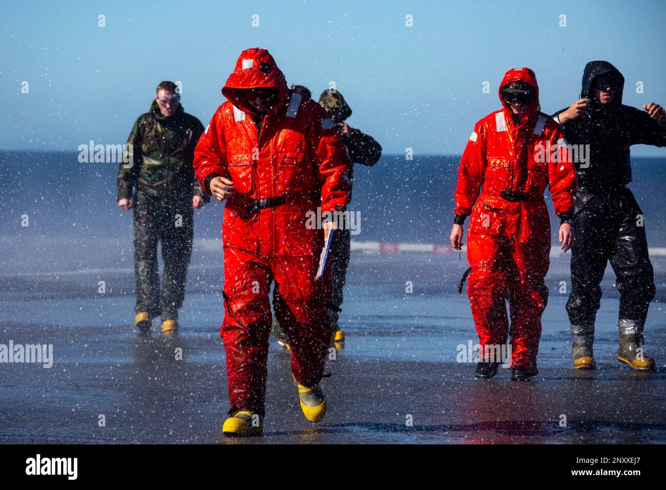 230121-N-MU675-2177 PACIFIC OCEAN (Jan. 21, 2023) Sailors perform a ...