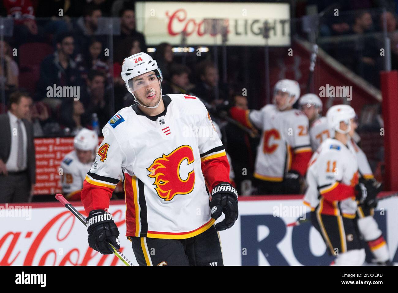 December 07, 2017: Calgary Flames defenseman Travis Hamonic (24) during ...