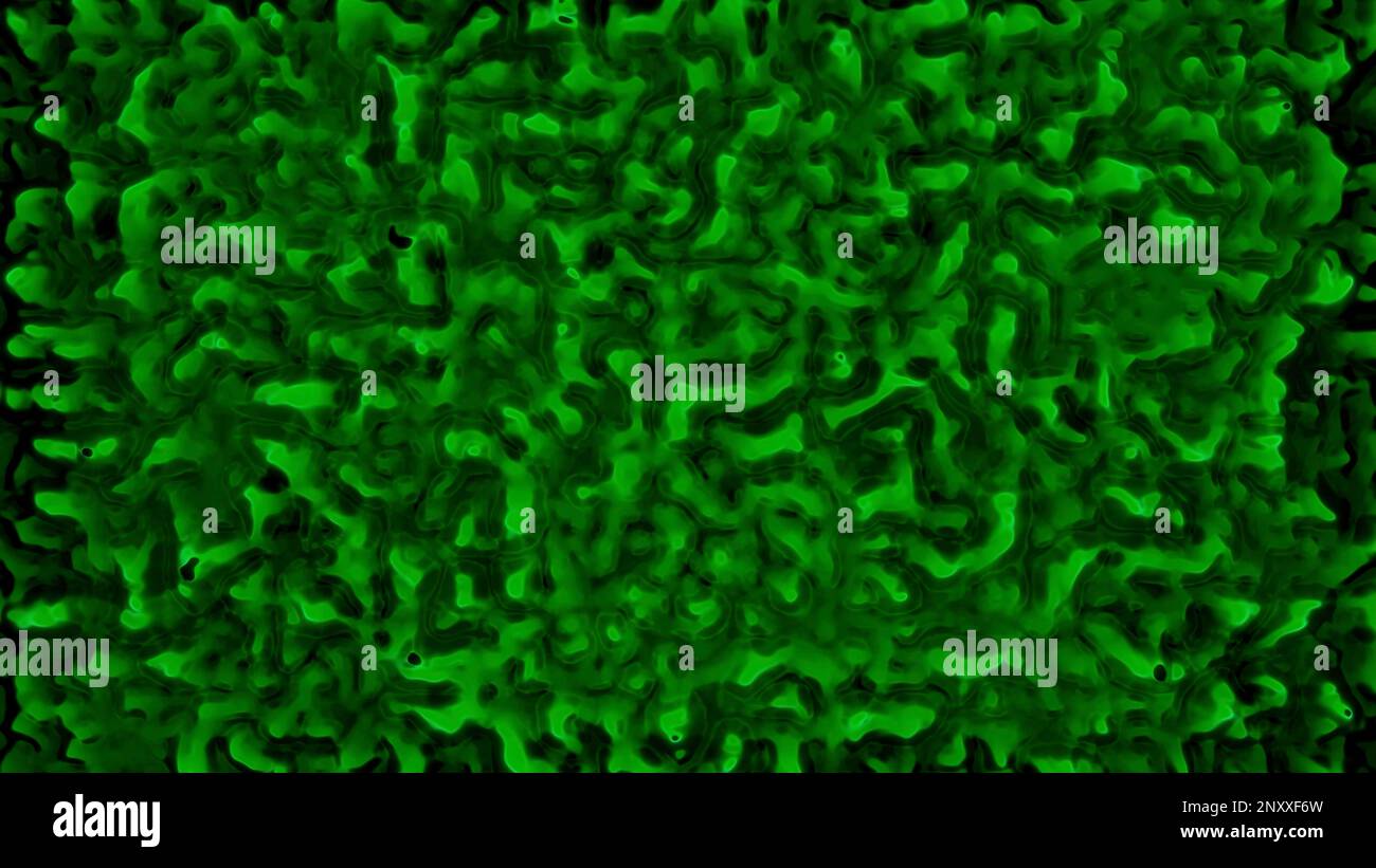 Dividing green bacteria under microscope. Design. Microorganisms ...
