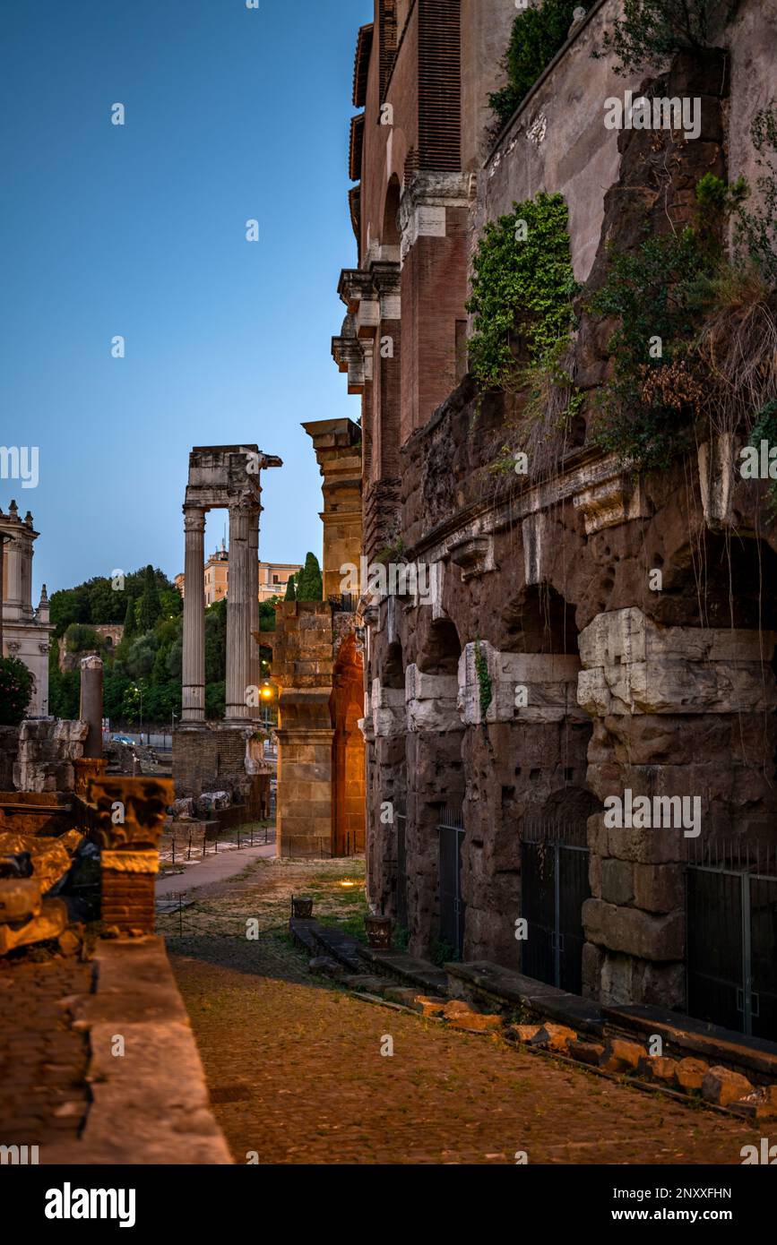 The area of the Teatro Marcello (Theater of Marcellus ) and Portico di ...