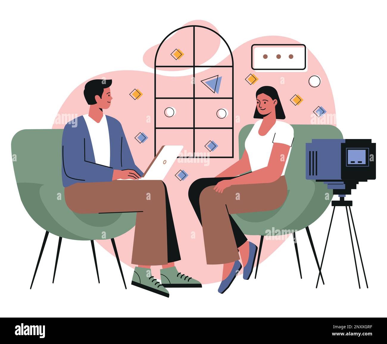 Filming work Stock Vector Images - Alamy