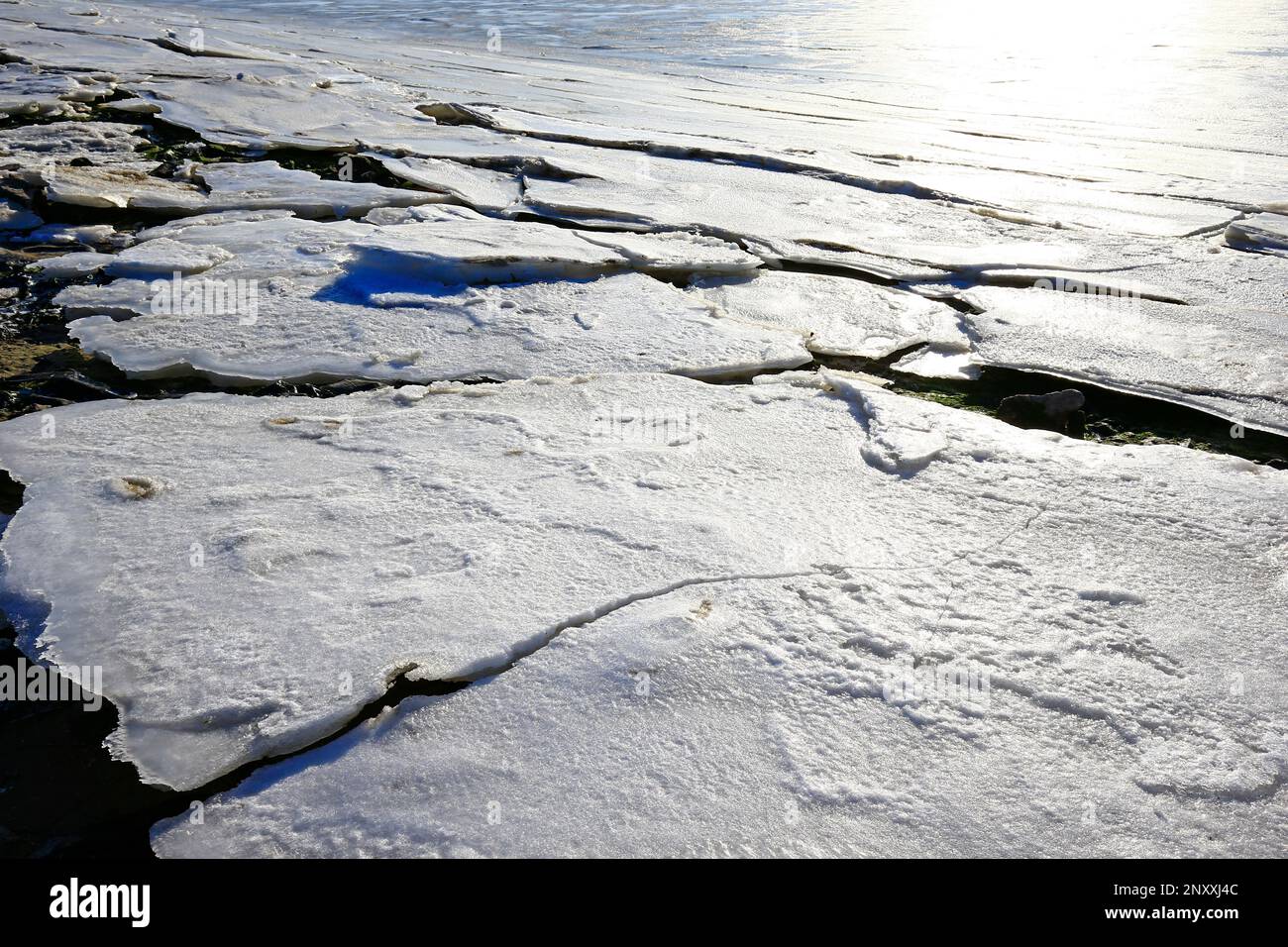 The winter sea ice Stock Photo - Alamy