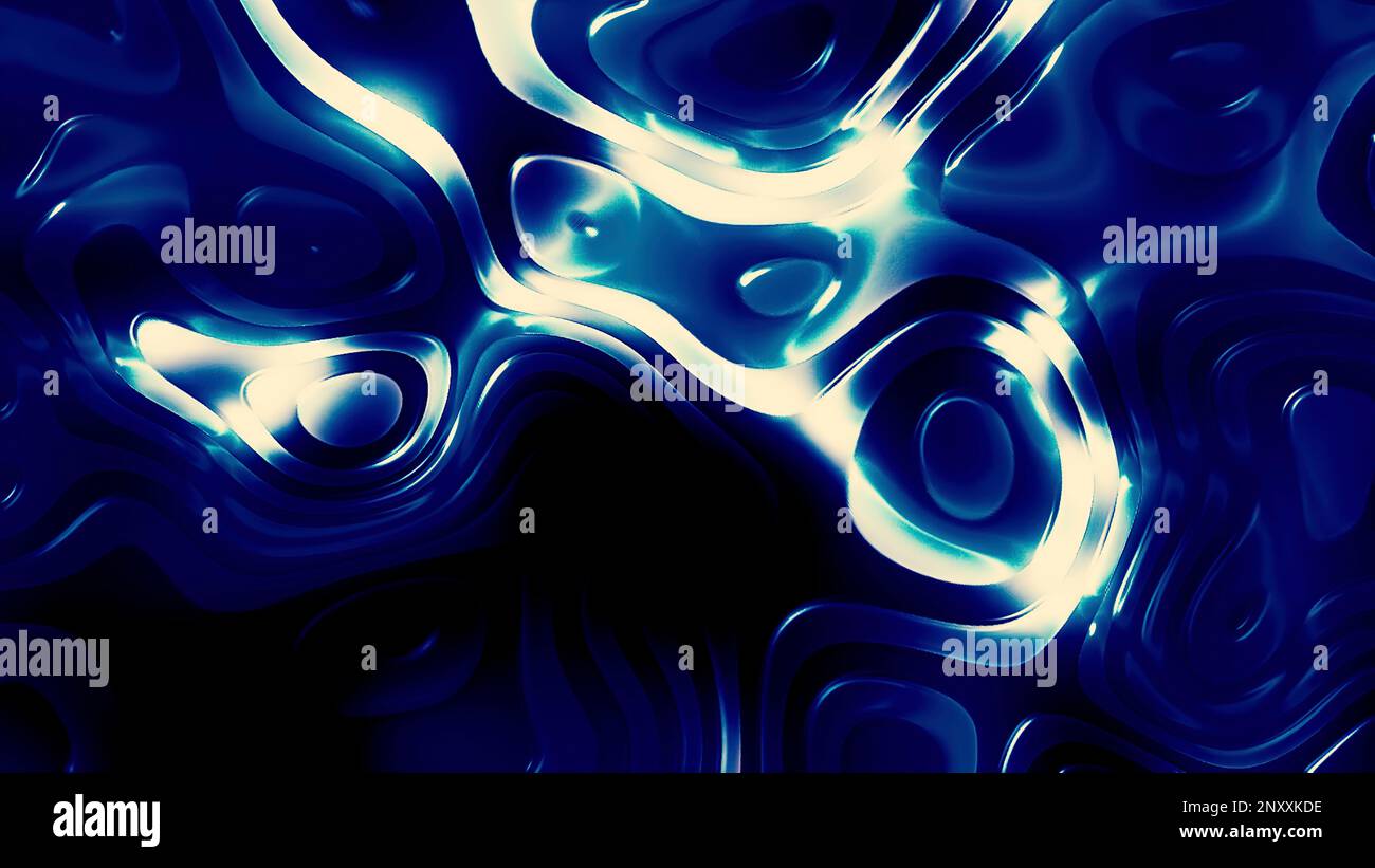 Abstract psychedelic fluid color effect. Motion. Bending and ...