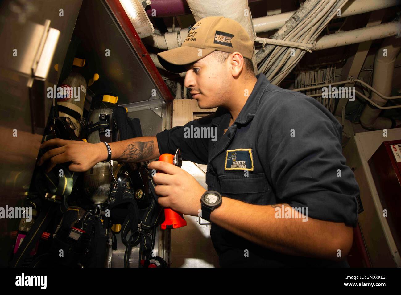 230129-N-QW460-1039 SOUTH CHINA SEA (Jan. 30, 2023) U.S. Navy Damage ...