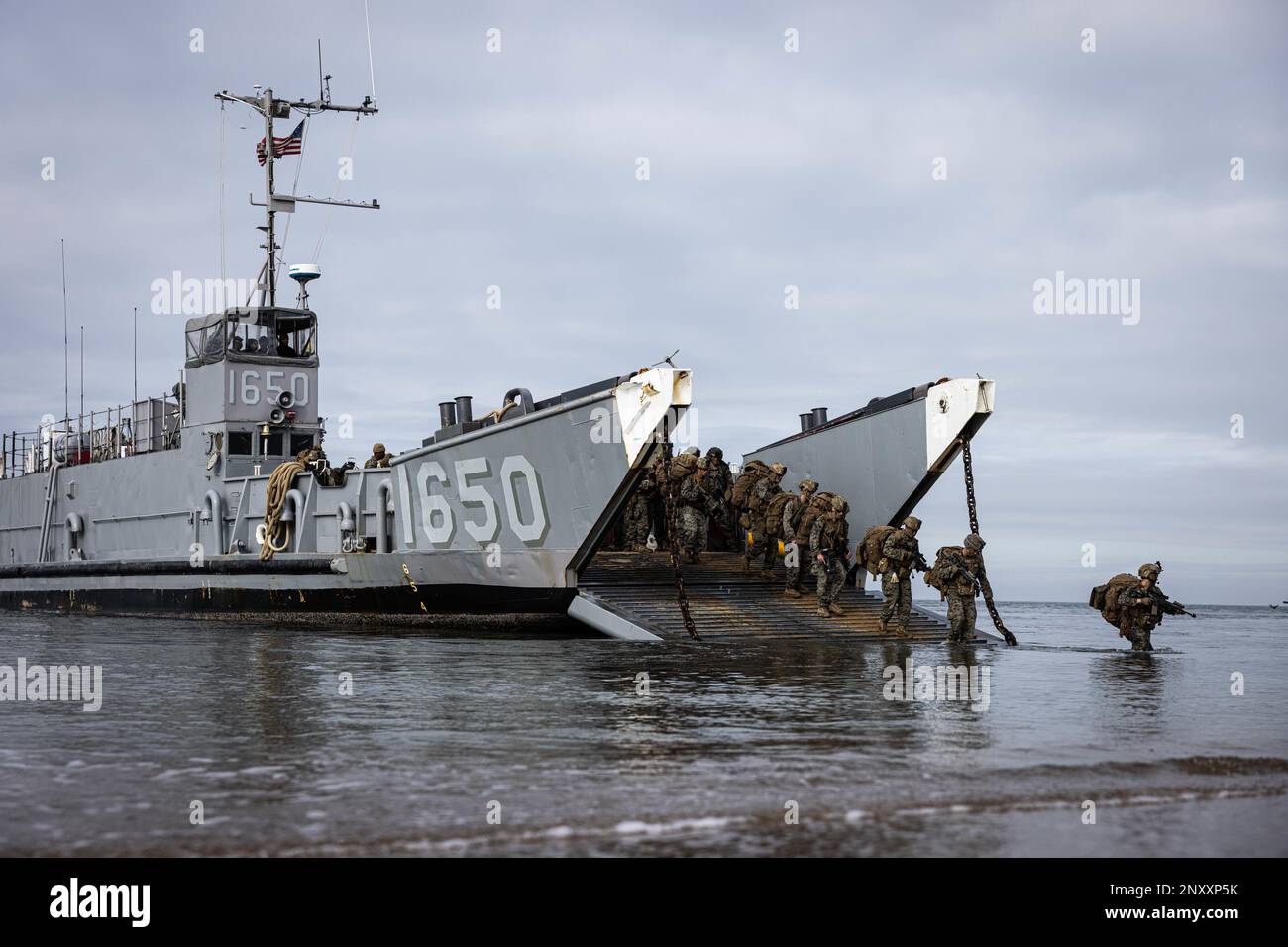U.S. Marines with 2d Battalion, 2d Marine Regiment, 2d Marine Division ...