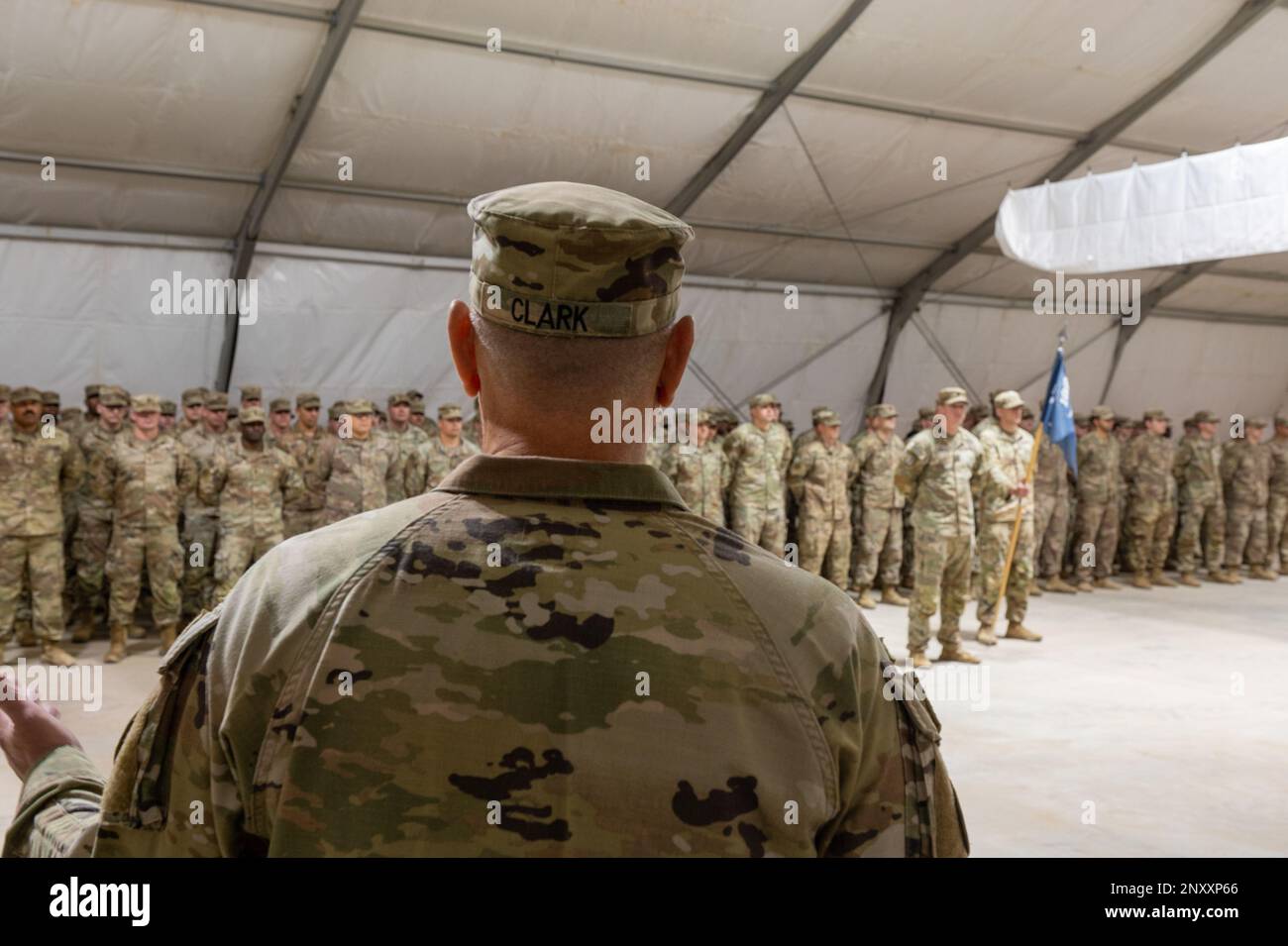U.S. Army Lt. Col. Thomas Clark, with the 182nd Infantry Regiment ...