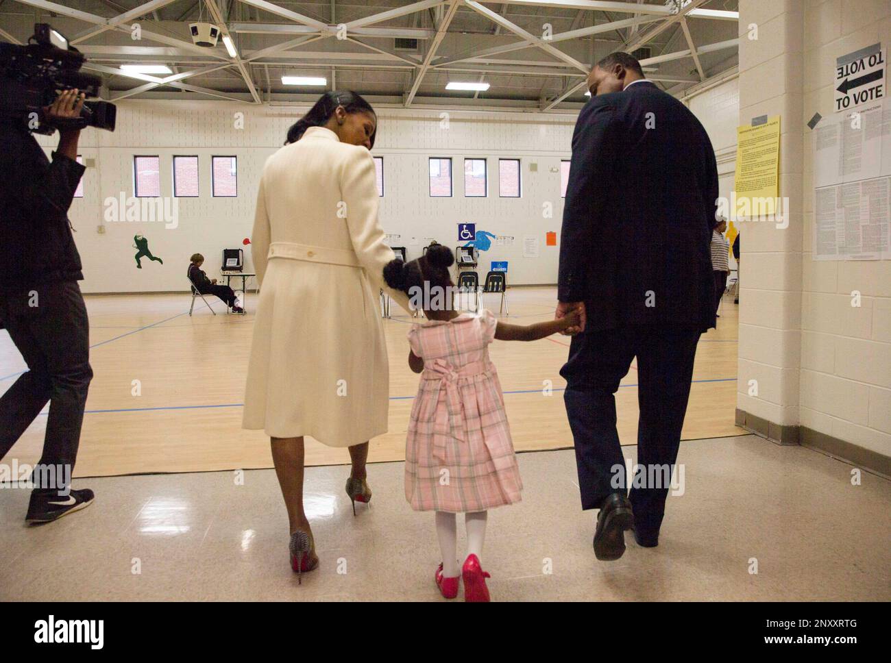 Atlanta Mayor Kasim Reed and his family, wife Sarah-Elizabeth Langford ...