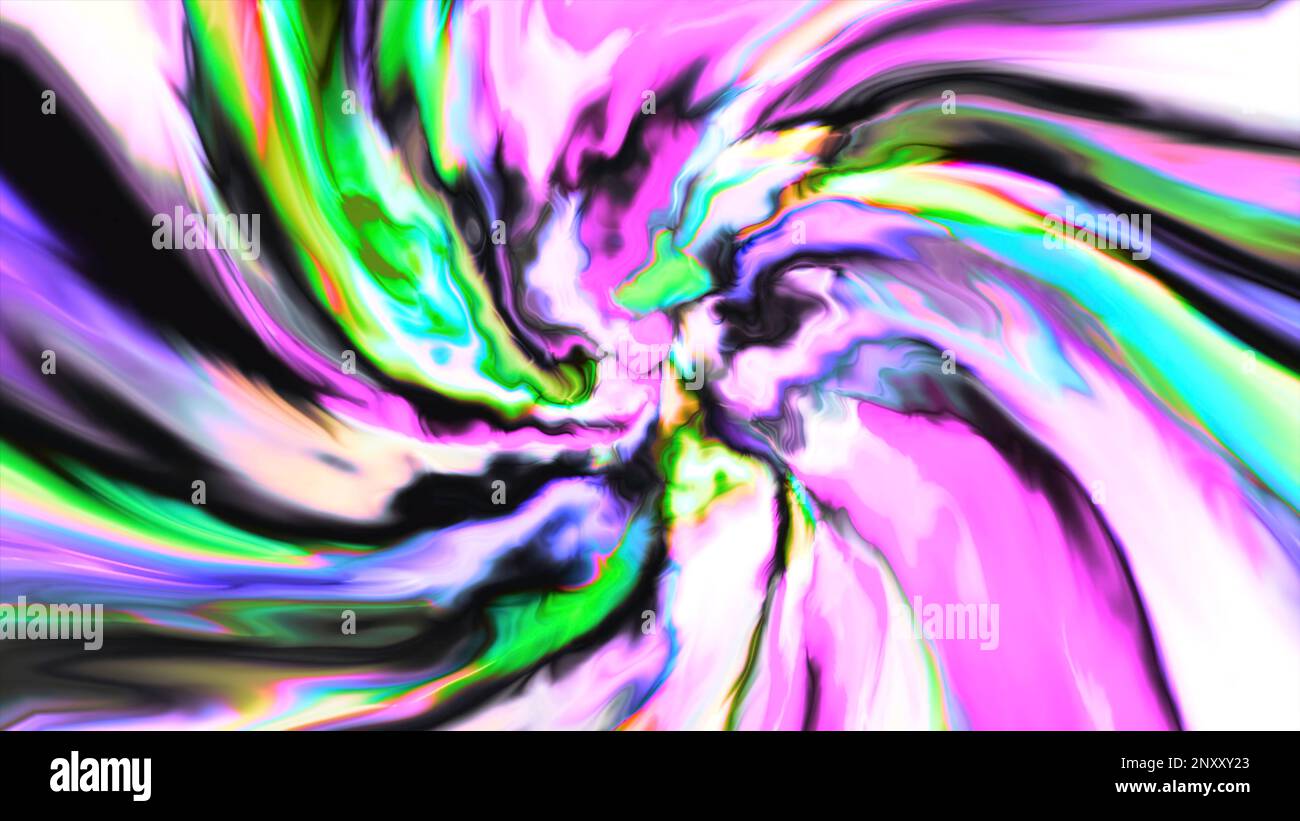 Colorful explosive flow with spiral stripes. Motion. Explosion of ...
