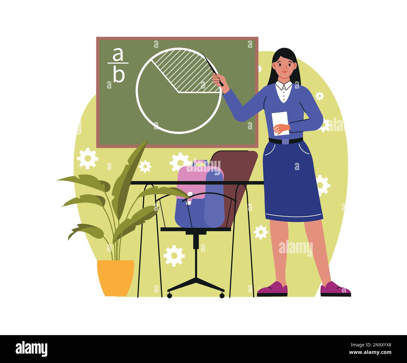 Fractions cartoon Cut Out Stock Images & Pictures - Alamy