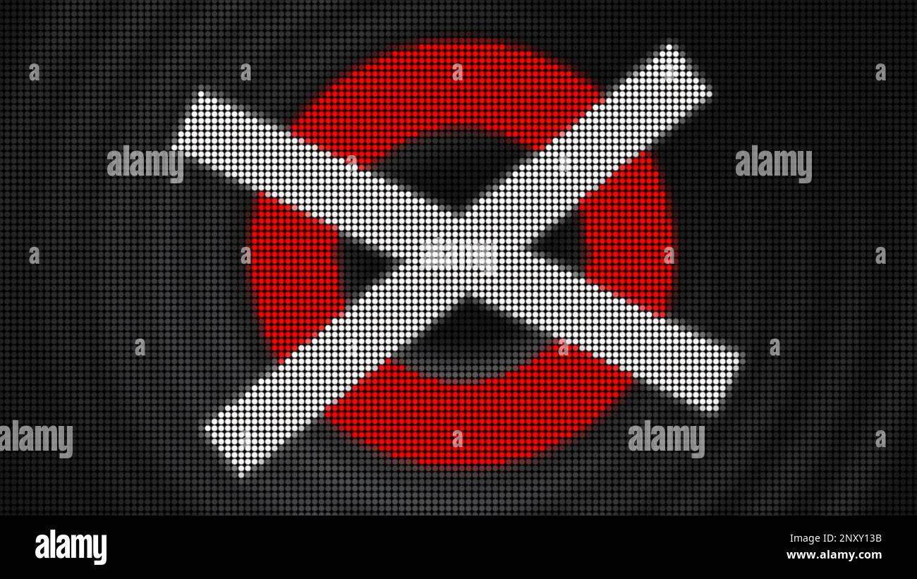 Video animation black white delete hi-res stock photography and images ...