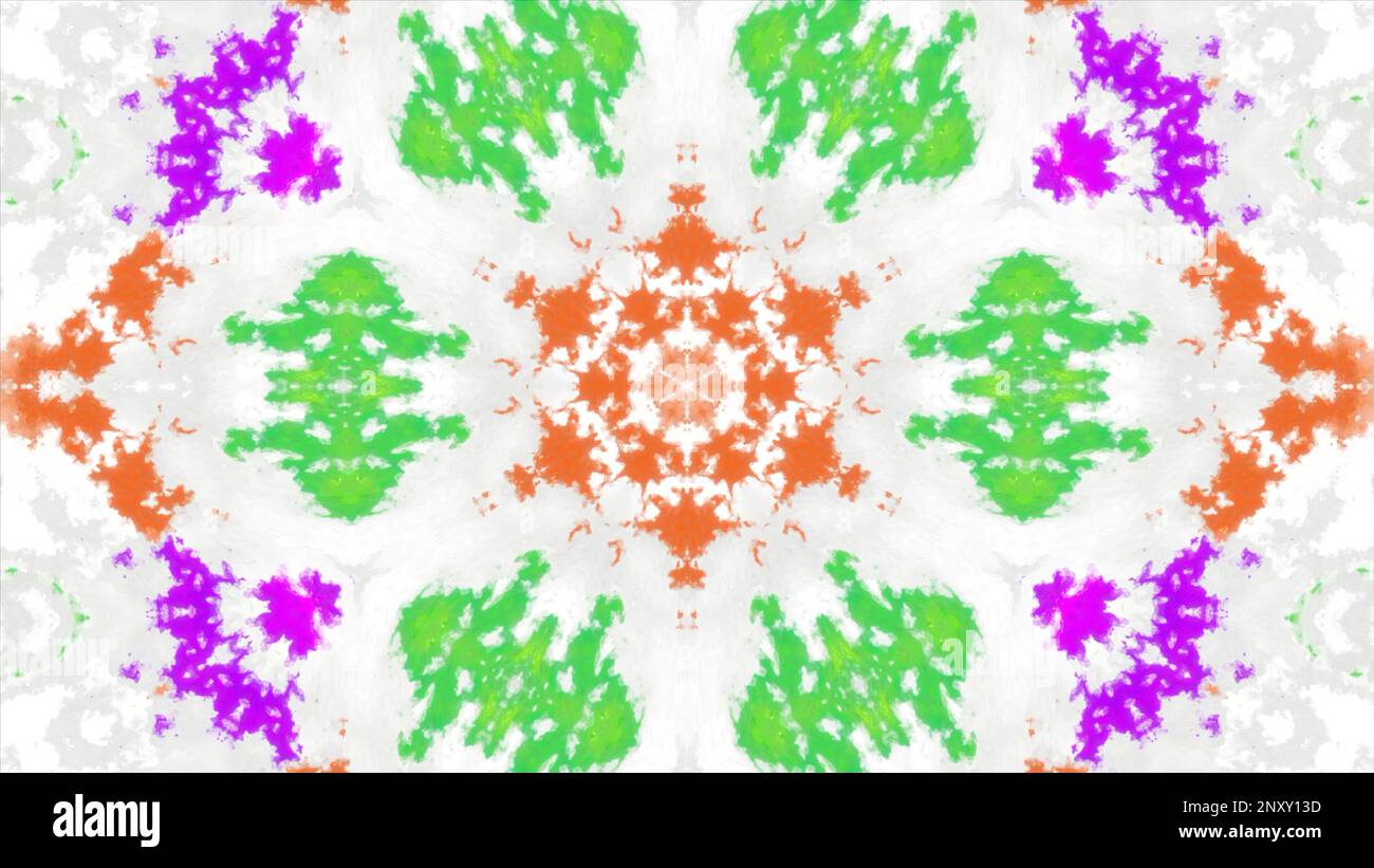 Colorful animation with floral kaleidoscopic pattern. Motion. Colorful ...