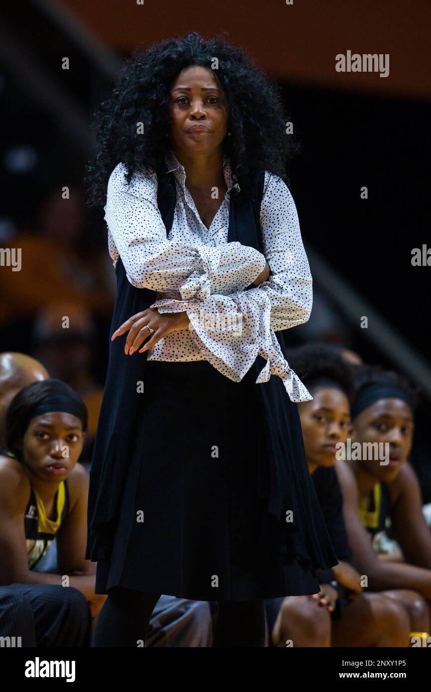 December 3, 2017: head coach Freda Freeman-Jackson of the Alabama State ...