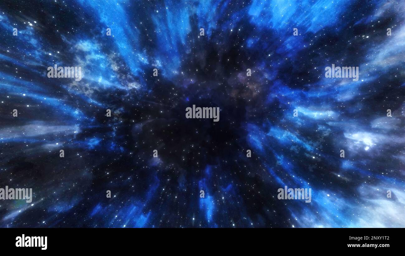 Moving flow with flickering glow. Motion. Abstract foggy stream with ...