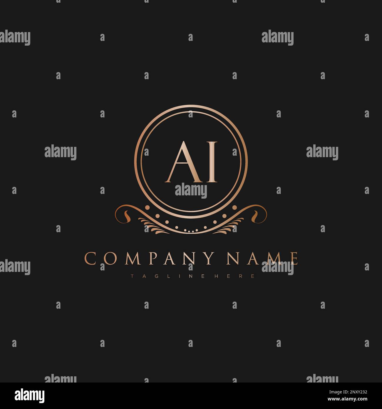 initial logo With Colorful Circle template vector Stock Vector Image ...