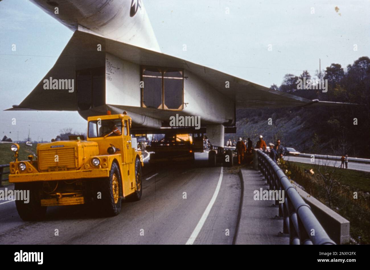 A parade of aircraft from the Air Force Museum, including this XB-70 ...