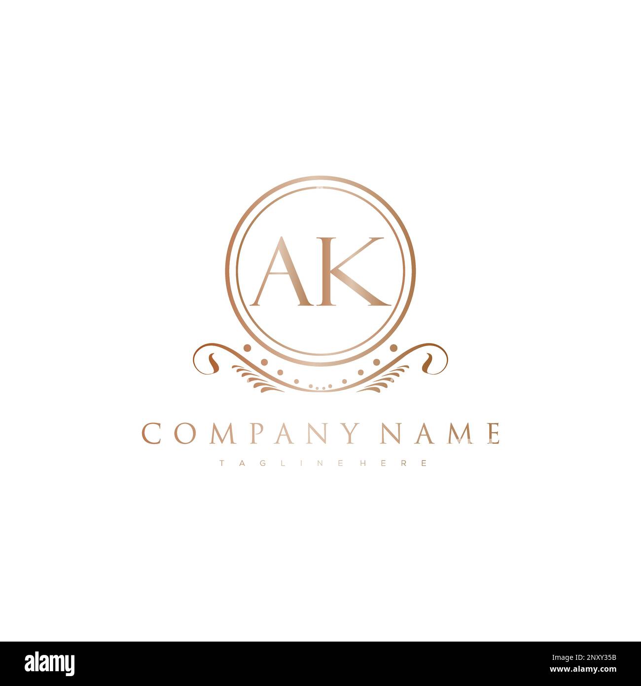 Letter Initial with Royal Luxury Logo Template Stock Vector Image & Art ...