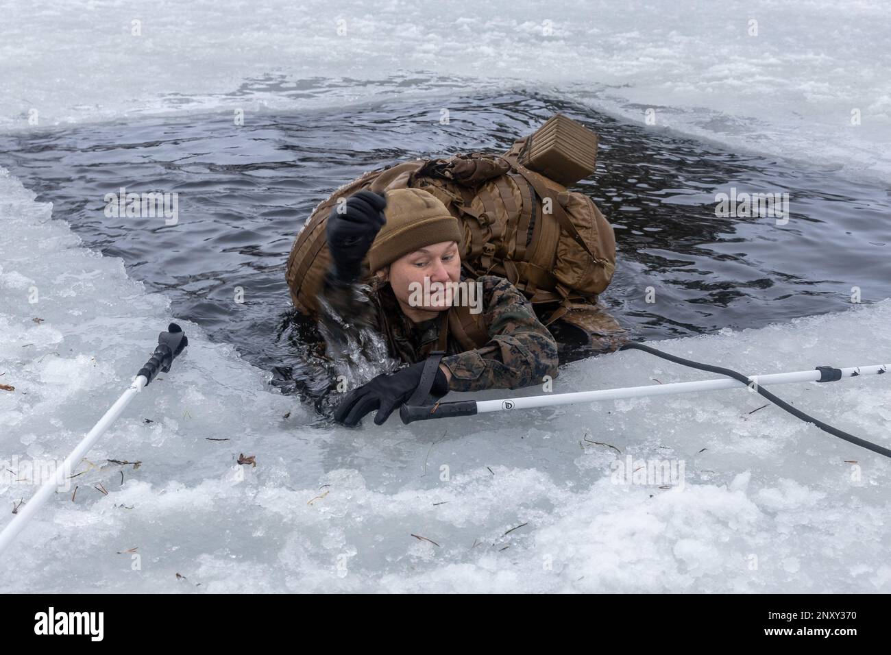 U.S. Marine Corps Cpl. Audra St Hilare, a motor vehicle operator with ...