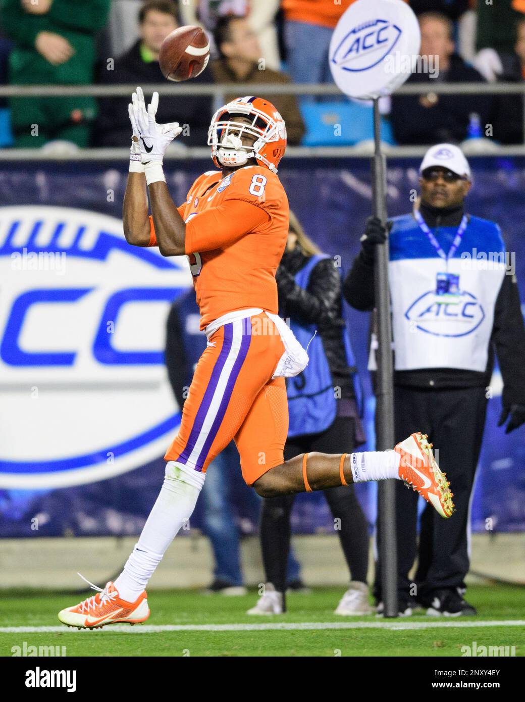 Clemson wide receiver Deon Cain (8) during the ACC College Football ...