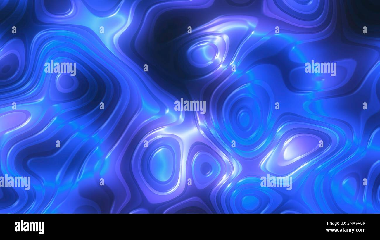 Colored liquid background with moving lines. Motion. Round lines move ...