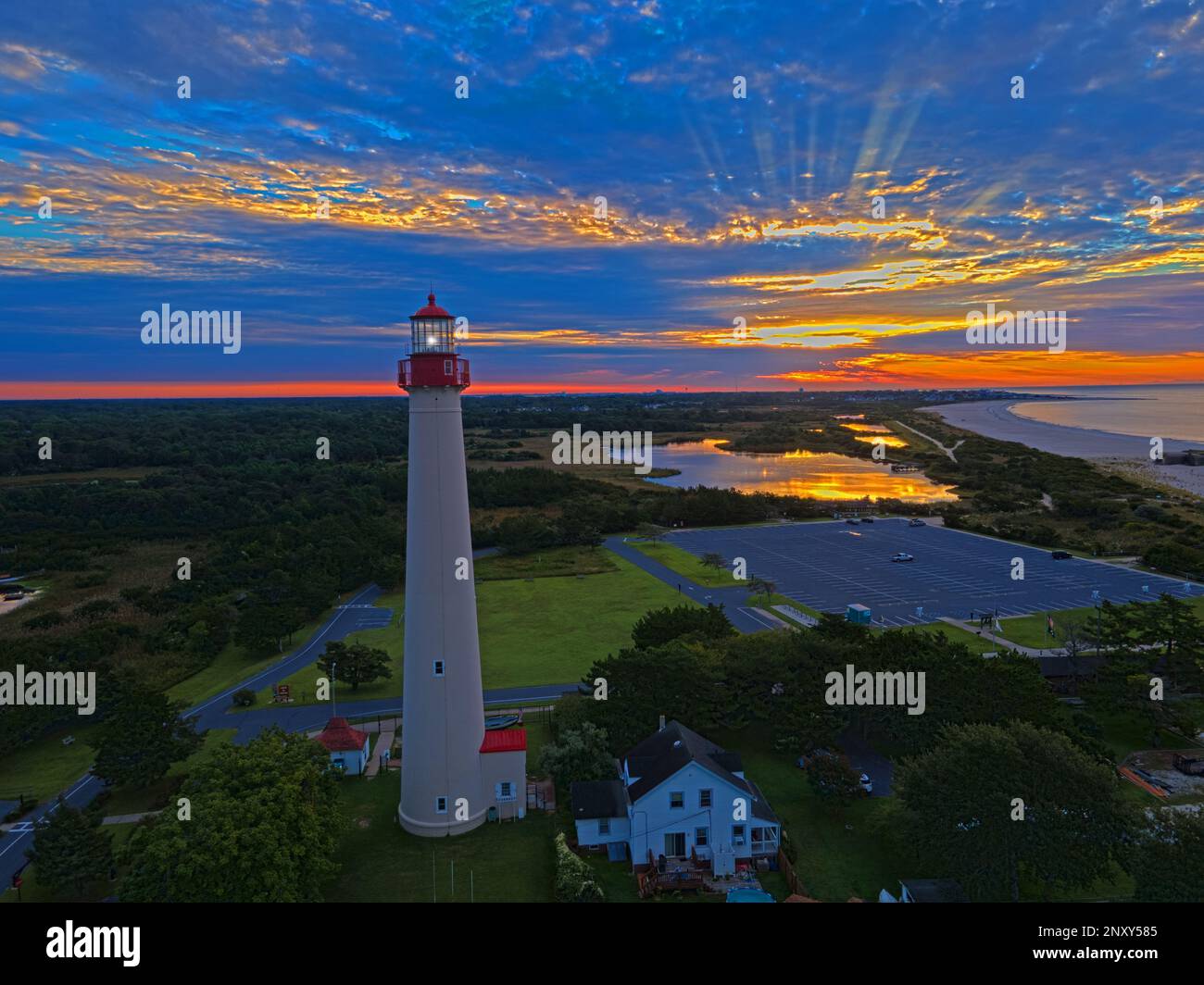 Cape May Lighthouse Cape May NJ USA Stock Photo - Alamy