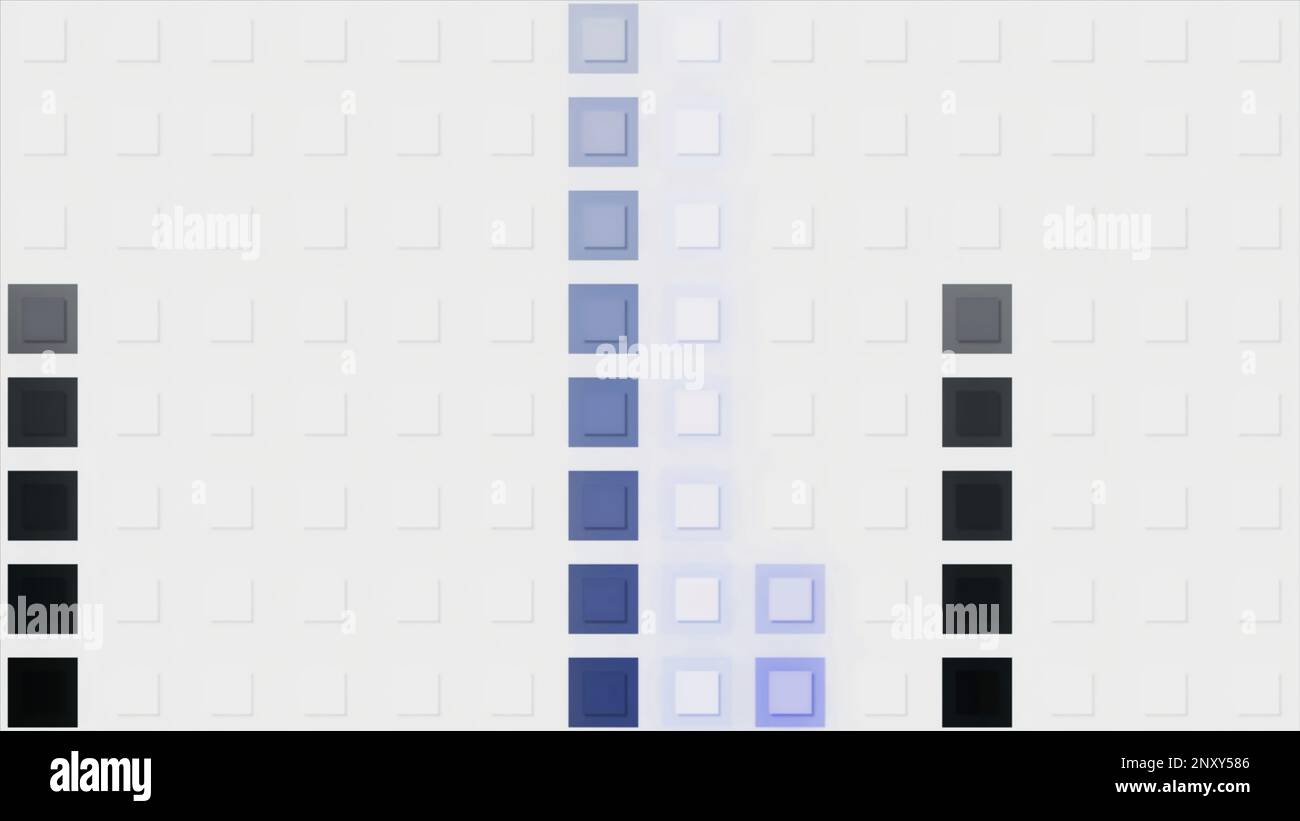Moving squares for transitions. Motion. Pixel squares move in computer ...