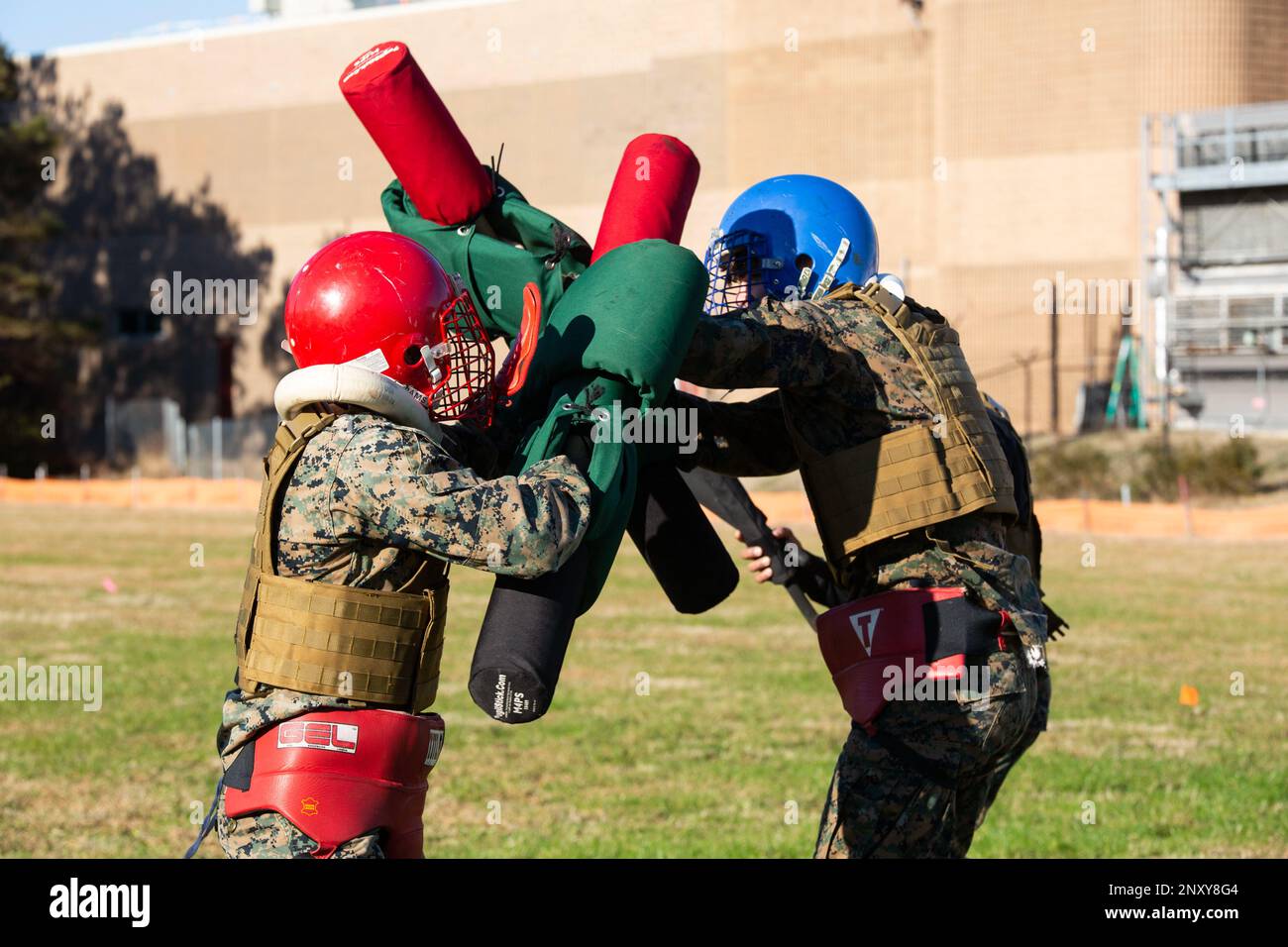 U.S. Marine Corps Sgt. Jack B. Combs, left, a unit diary clerk with 3rd ...