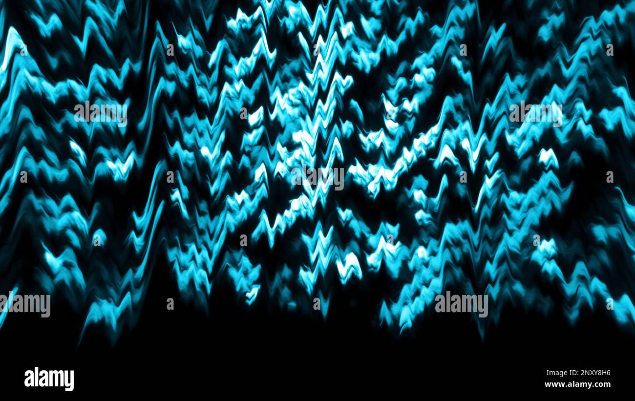 Shimmering curved stripes in motion on black background. Motion ...