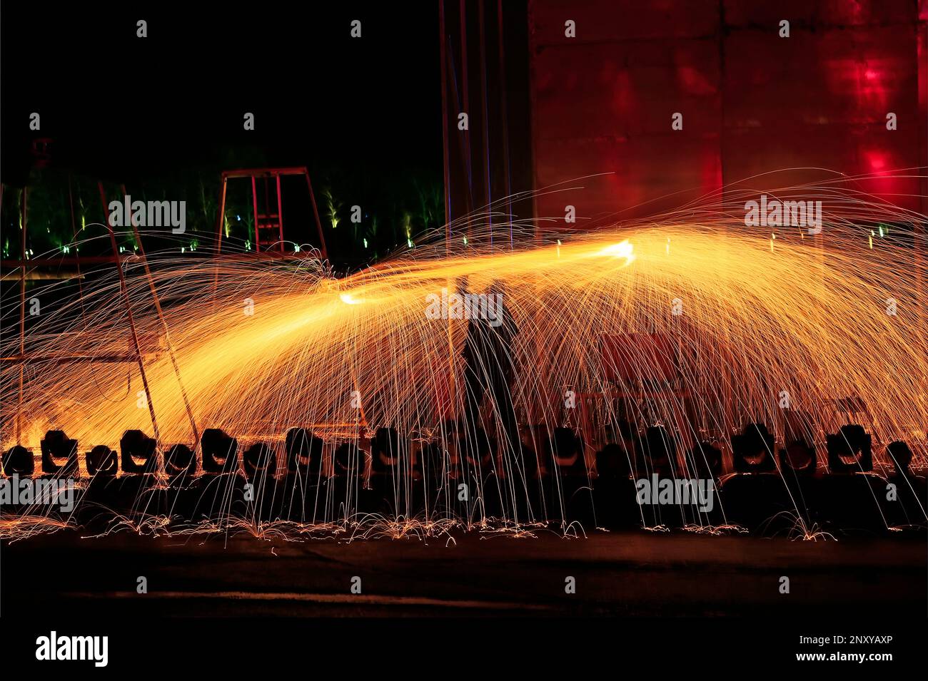 Sparks of molten steel melting Stock Photo - Alamy
