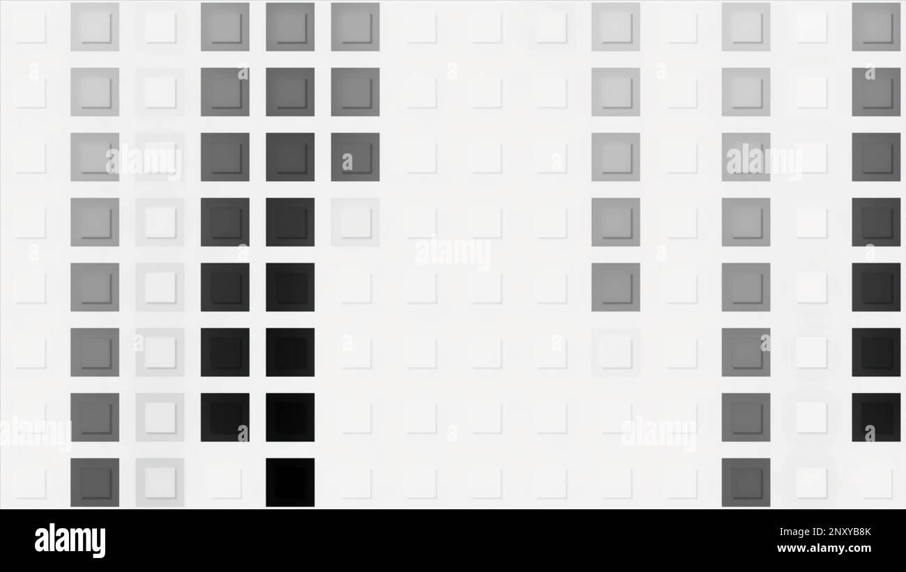 Moving squares for transitions. Motion. Pixel squares move in computer ...