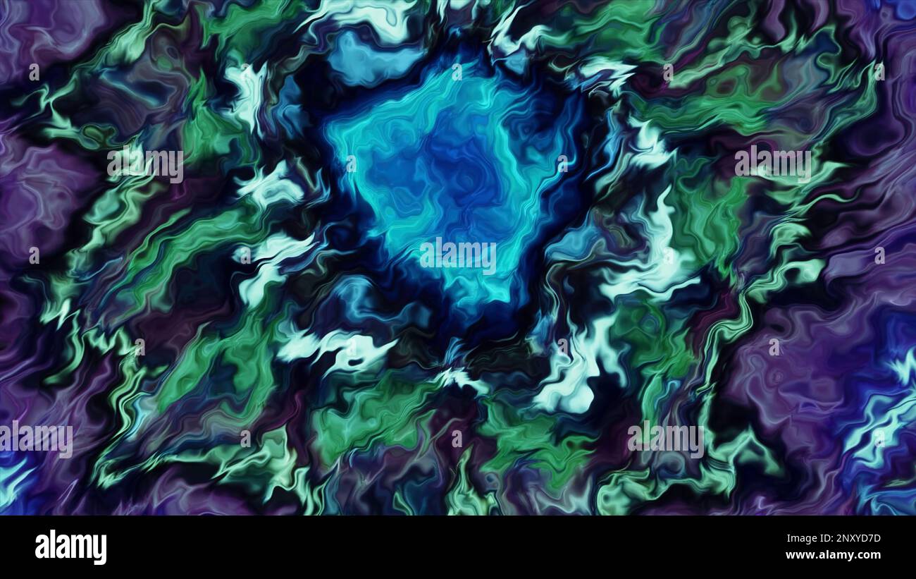 Colorful pattern with moving marble stripes. Motion. Plasma circular ...