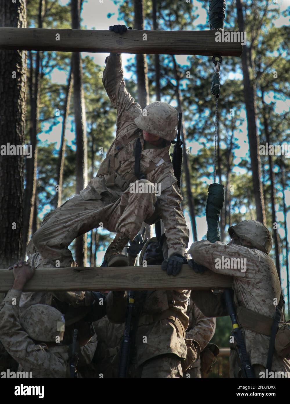 Recruits with Kilo Company, 3rd Battalion, Recruit Training Regiment ...