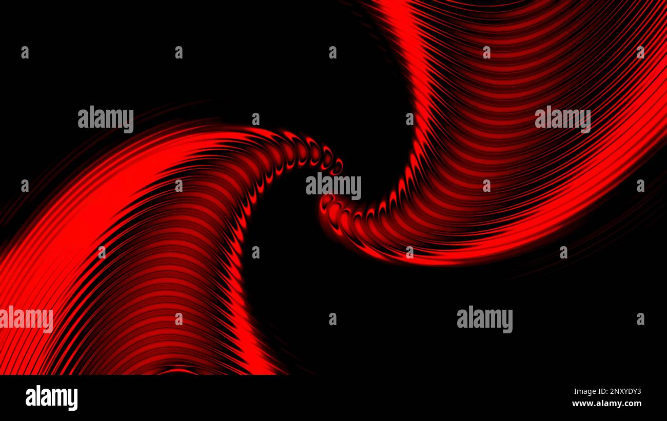 Abstract spiral flow with stripes on black background. Motion. Spiral ...