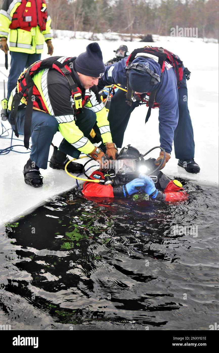 Firefighters with the Directorate of Emergency Services Fire Department ...