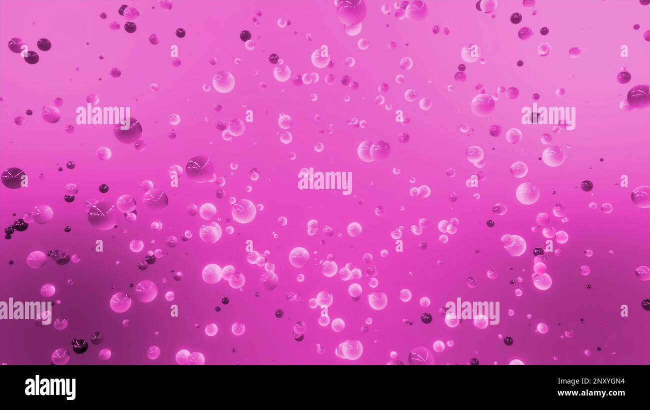 Dense bubbles flying in air. Motion. A lot of balls are moving ...