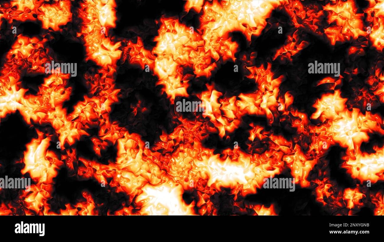 Glowing 3d lava waves in motion. Motion. Background of 3D lava liquids ...
