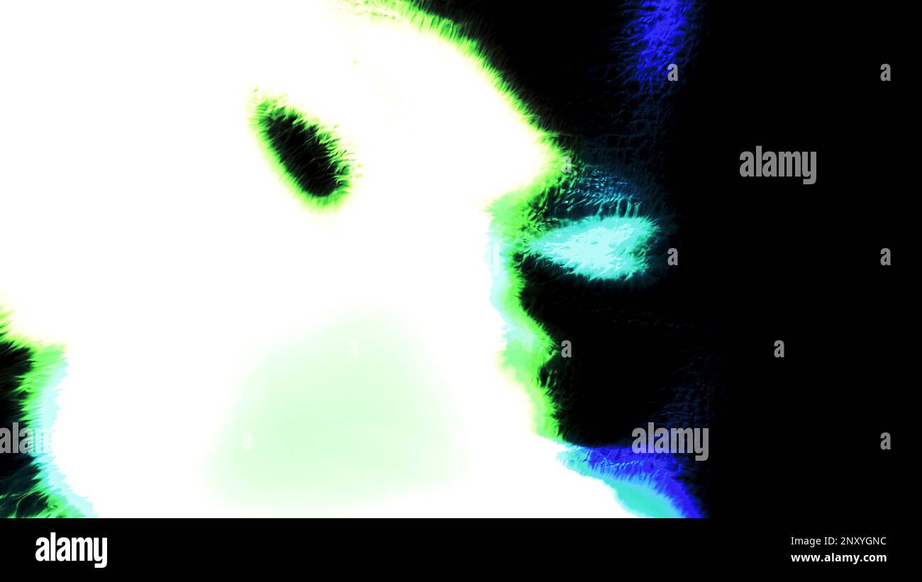 Moving bright spots of plasma on black background. Motion Bright ...