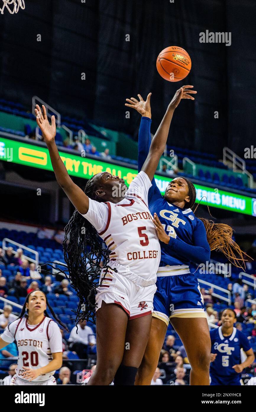 Greensboro, NC, USA. 1st Mar, 2023. Boston College Eagles center Maria ...