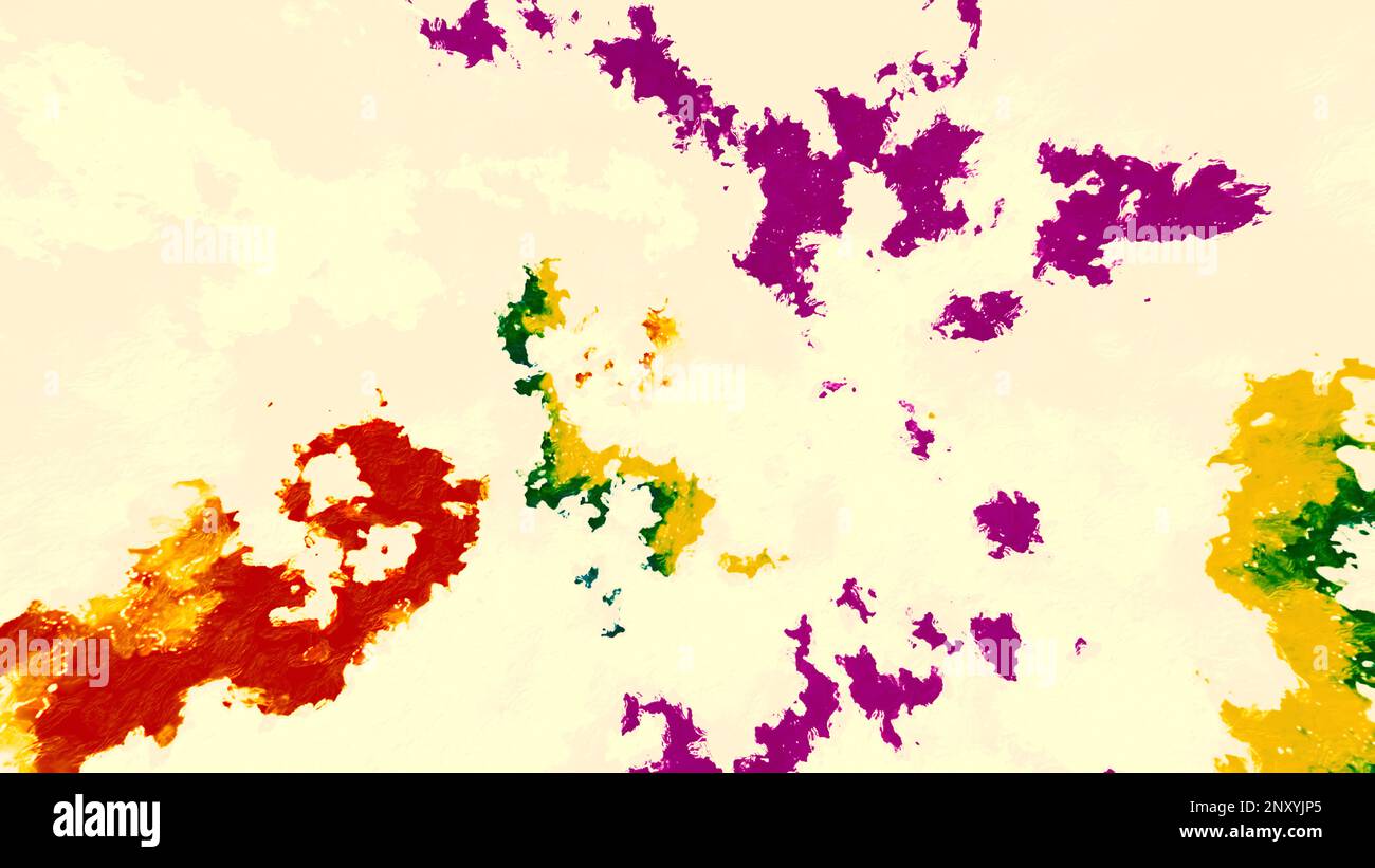 Colorful moving spots on surface. Motion. Animated simple background ...