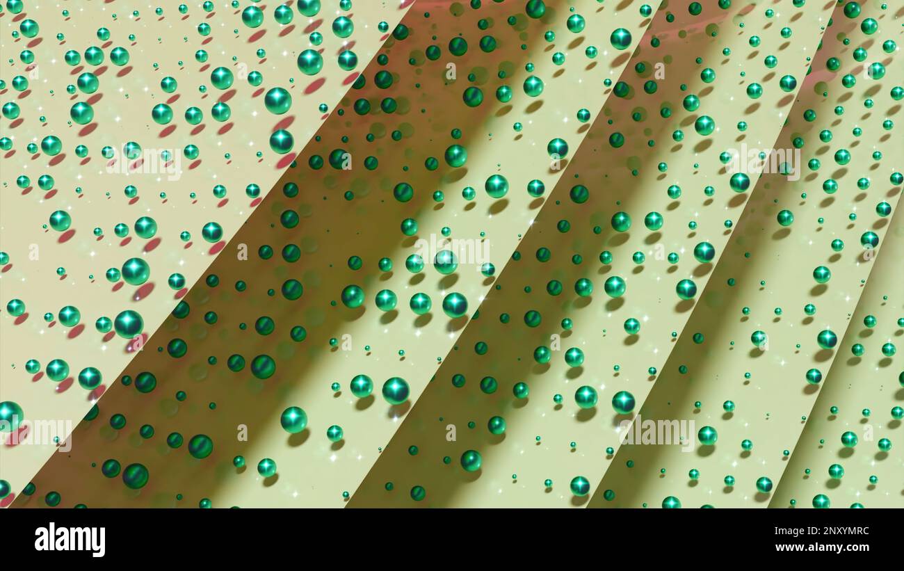 Folds with 3d pattern of balls. Design. Folds with illusion of 3d balls ...