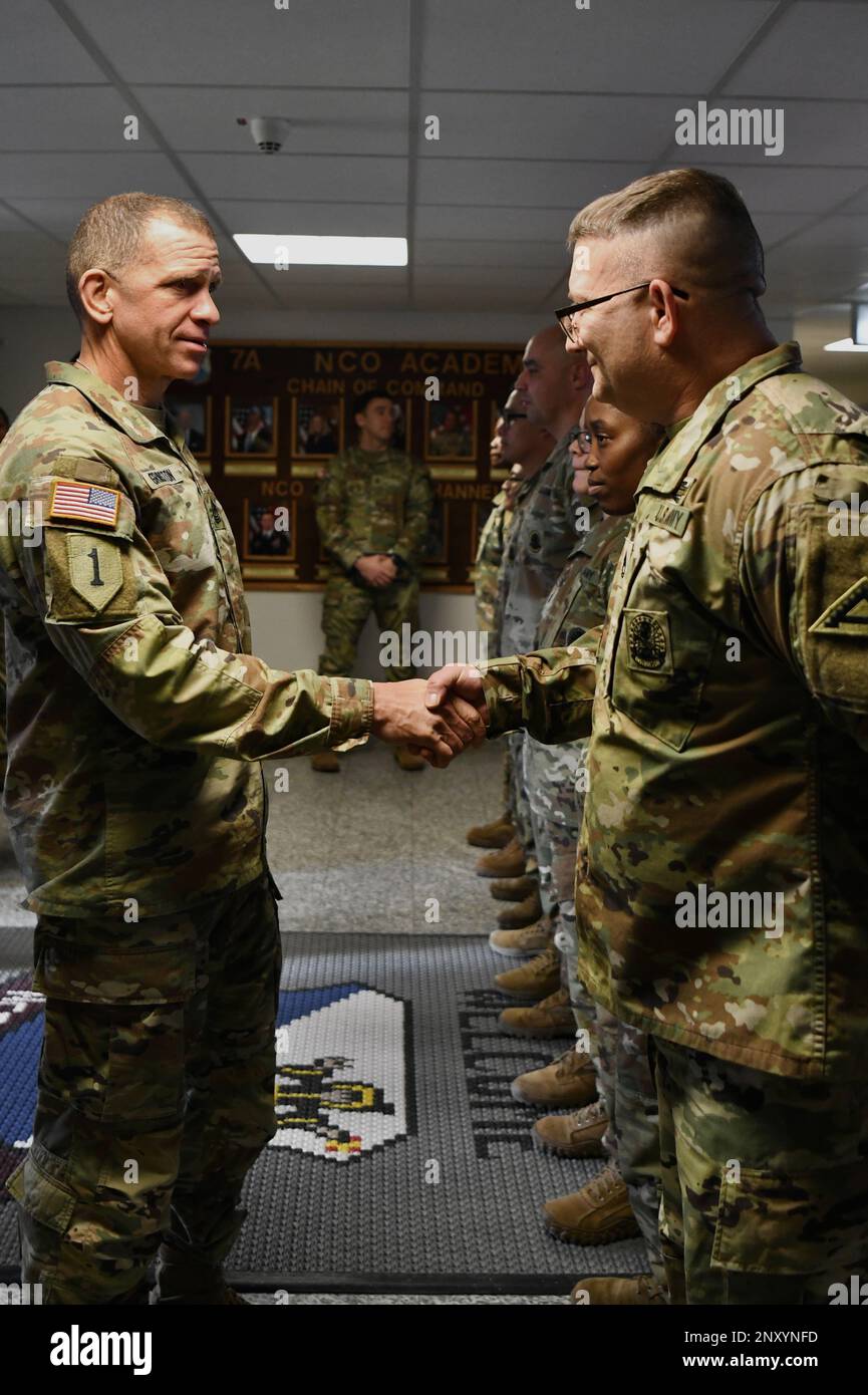 Sergeant Major of the Army Michael Grinston awards soldiers for their ...