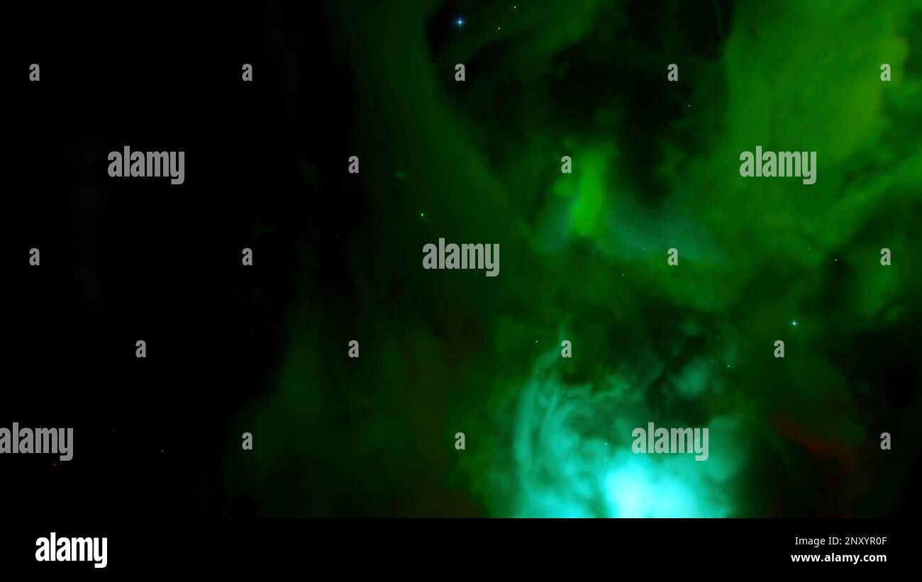 Cosmic Colorful Nebula. Design. Moving colorful fog in outer space ...