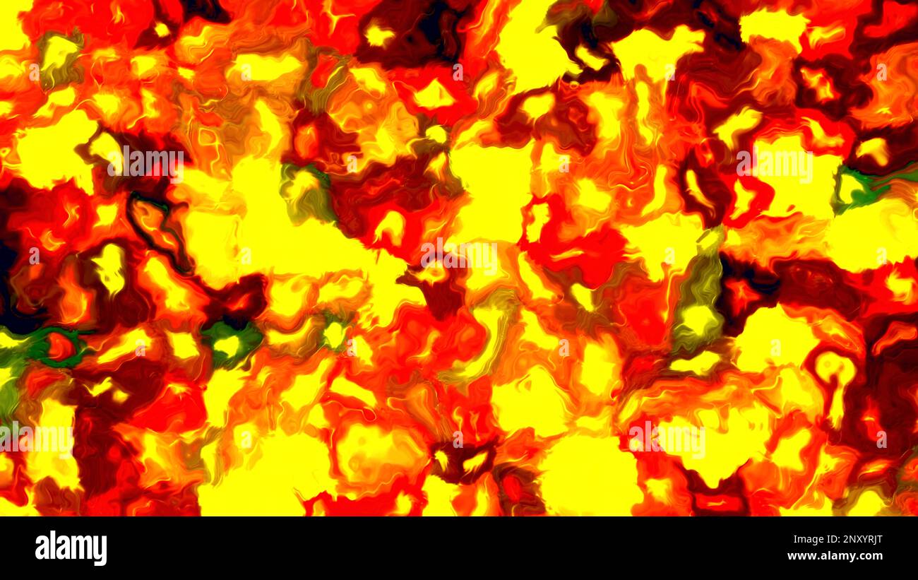 Flashing background with bright colorful spots. Motion. Computer lava ...