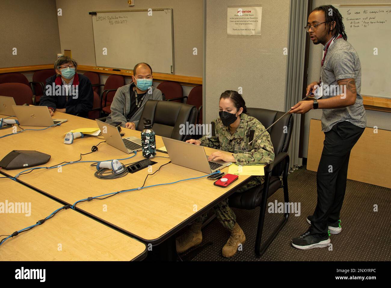 SILVER SPRING, Md. (Feb. 10, 2023) Kamarri Norris, a contractor ...