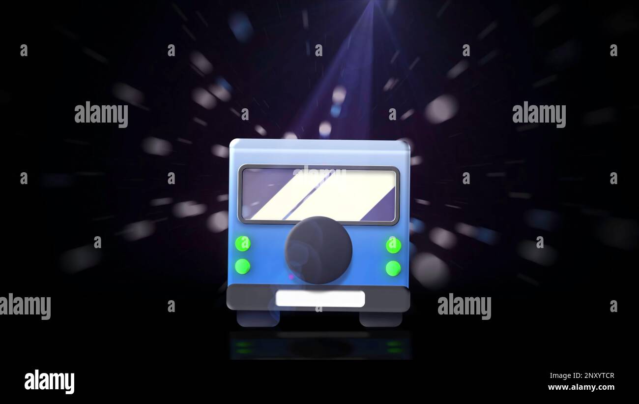 Cartoon bus moving on black background. Motion. Animation of bus ...