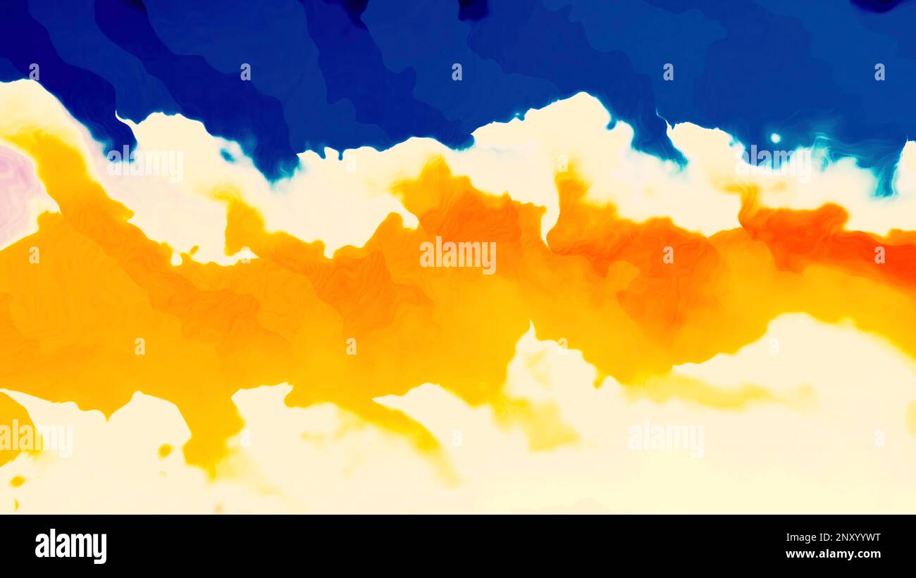 Animation with liquid waves of colorful plasma stripes. Motion ...